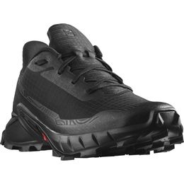 Trailrunningschuh Salomon "ALPHACROSS 5", Damen, Gr. 39, schwarz, Synthetik, Textil, Schuhe Trailrunningschuh, Trailrunningschuhe