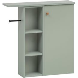 Seitenschrank Schildmeyer "Bjarne, Breite 70 cm, Griff aus Massivholz", gr&uuml;n (pistazie), B:70,7cm H:74,3cm T:17cm, FSC-zertifizierter Holzwerkstoff, Schr&auml;nke, Seitenschrank, Regalfach links oder rechts montierbar