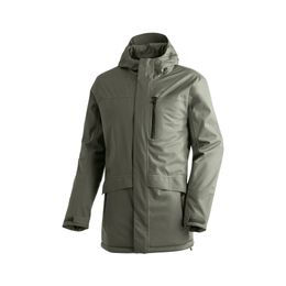 Winterjacke Maier Sports "Peyor long", Herren, Gr. 50, tannengr&uuml;n, 100% Polyester, Jacken Winterjacke, warme Herren Regenjacke, wattierter Parka, wasserdicht + atmungsaktiv