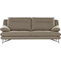 2-Sitzer Calia italia "Cezanne, italienisches Designsofa mit erstklassigem Sitzkomfort", beige (44 beige), B:180cm H:90cm T:96cm, Sofas, 2-Sitzer, wahlweise mit Sitztiefenverstellung
