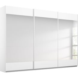 Schwebet&uuml;renschrank Rauch "Kleiderschrank Schrank Garderobe W&auml;scheschrank Ankleide MALIBU", wei&szlig; (alpinwei&szlig;), B:271cm H:210cm T:62cm, Holzwerkstoff, Schr&auml;nke, Schwebet&uuml;renschrank, mit gro&szlig;fl&auml;chigen T&uuml;ren, gro&szlig;z&uuml;giger Stauraum MADE IN GERMANY