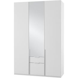 Kleiderschrank wimex "New York", wei&szlig; (wei&szlig;, spiegel), B:135cm H:208cm T:58cm, Schr&auml;nke, Kleiderschrank, mit Spiegelt&uuml;r