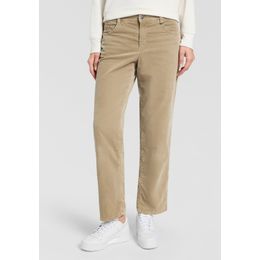 Cordhose MAC "GRACIA", Damen, Gr. 44, L&auml;nge 30, windspray beige, Cord, Obermaterial: 98% Baumwolle, 2% Elasthan, straight fit kn&ouml;chelfrei, Hosen Cordhose, Hochwertige, elastische Babycord-Qualit&auml;t im Baumwoll-Mix