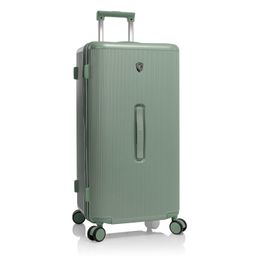 Hartschalen-Trolley Heys "Earth Tone Trunk L", Damen, Gr. B/H/T: 38cm x 77,5cm x 37,8cm 106 l, gr&uuml;n (moss), Polycarbonat, unifarben, Koffer Hartschalen-Trolley, Trunk-Koffer Hartschalen-Koffer TSA-Schloss Volumenerweiterung