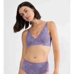 B&uuml;gel-BH Triumph "Amourette Charm T N03", Damen, Gr. 85, Cup B, lila, Spitze, Obermaterial: 70% Polyamid, 28% Elasthan, 2% Modal, BHs B&uuml;gel-BH, Stretch-Spitze