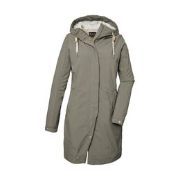 G.I.G.A. by Killtec Softshellparka "GS 16 WMN SFTSHLL PRK", Damen, Gr. 44, gr&uuml;n (helloliv), Oberstoff: Oberseite: 100% Polyester (recycelt), R&uuml;ckseite: 100% Polyester, Futter: 100% Polyester, G.I.G.A. DX BY KILLTEC, Jacken Softshellparka, Wasserdichter, atmungsaktiver Parka aus recycelten Materialien