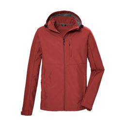 Softshelljacke Killtec "KOS 103 MN SFTSHLL JCKT", Herren, Gr. 3XL, rot, Oberseite: 100% Polyester;R&uuml;ckseite: 100% Polyester;Futter: 100% Polyester, Jacken Softshelljacke, Atmungsaktive, wind- und wasserabweisende Softshelljacke