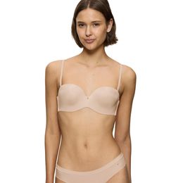 Balconette-BH Triumph "Body Make-Up Essentials", Damen, Gr. 85, Cup D, beige, Microtouch, Obermaterial: 48% Polyamid, 32% Polyester, 11% Elasthan, 9% sonstige Fasern, Basic, BHs Balconette-BH, Stretch-Spitze, Multiway-Tr&auml;ger abnehmbar, weich, feminin