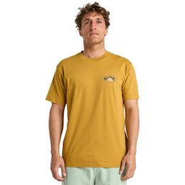 T-Shirt Billabong "Orbit", Herren, Gr. XS, gold (vintage gold), 100% Baumwolle, Shirts T-Shirt
