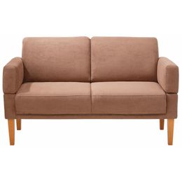 Sofa Home Affaire "Fehmarn", braun, B:190cm H:98cm T:81cm, Microfaser in Antik Leder Optik aus 100% Polyester, Sofas, Sofa, in 3 Breiten