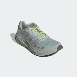 Laufschuh adidas Performance "SUPERNOVA RISE GTX", Herren, Gr. 43, wonder silber, silber metallic, olive strata, Textil, Schuhe Laufschuh, wasserdicht