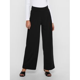Jacqueline de Yong Schlupfhose JDY "JDYLOUISVILLE CATIA WIDE PANT JRS NOOS", Damen, Gr. M (38), L&auml;nge 30, schwarz, Jersey, Obermaterial: 95% Polyester, 5% Elasthan, unifarben, relaxed fit lang, Hosen Schlupfhose, Materialmix, Topseller