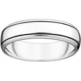 Fingerring Thomas Sabo "Schmaler Linien-Ring Silber" Gr. 60, silber (silberfarben), Fingerringe, Damen, 60, Silber 925 (recycelt), 5mm, Fingerring