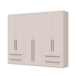 Dreht&uuml;renschrank OTTO HOME "Opera mit oder ohne Kranz inkl. LED-Bel.,B 227,272,317 oder 362 cm", cashmere, B:272cm H:224cm T:56cm, FSC-zertifizierter Holzwerkstoff, MDF, Schr&auml;nke, Dreht&uuml;renschrank, UV lackiert, Soft Close Funktion, H&ouml;henverstellbare F&uuml;&szlig;e