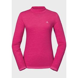 Sch&ouml;ffel Funktionsshirt SCH&Ouml;FFEL "Merino Turtle Neck L" Gr. L, pink (3050, pink), Shirts, Damen, L, Oberstoff : 43% Lyocell 34% Wolle 23% Nylon, Funktionsshirt