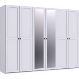 Kleiderschrank wimex "New York mit Spiegelt&uuml;ren", wei&szlig;, B:270cm H:208cm T:58cm, Schr&auml;nke, Kleiderschrank, in 5 Breiten und 2 H&ouml;hen