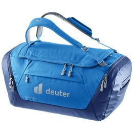 Reisetasche Deuter "Duffel Pro 60 L", Damen, Gr. B/H/T: 66cm x 30cm x 32cm, blau (neptune, nightblau), Obermaterial: 100% Polyester, Taschen Reisetasche, sportlicher Stil, mit verstaubaren Schultertr&auml;gern, f&uuml;r Reisen