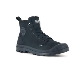 Winterboots Palladium "PAMPA HI ZIP WL", Herren, Gr. 42, schwarz, schwarz, Leder, Schuhe Winterboots, Winterschuhe, Schn&uuml;rboots, Winterstiefel, Snowboots, gef&uuml;ttert
