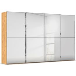 Schwebet&uuml;renschrank Rauch "Kleiderschrank Schrank Garderobe Schlafzimmerschrank SCALE-DUO", braun (asteiche), B:360cm H:223cm T:68cm, Holzwerkstoff, Schr&auml;nke, Schwebet&uuml;renschrank, edle zweigeteilte T&uuml;ren Spiegelfront und 3 Zierleisten MADE IN GERMANY