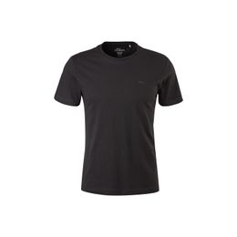 T-Shirt s.Oliver "T-Shirt Basic T-Shirt 1er Pack", Herren, Gr. M, schwarz, Obermaterial: 100% Baumwolle CO., Shirts T-Shirt