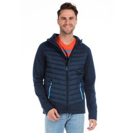 Strickfleecejacke LPO "MIRK PEAK MEN", Herren, Gr. S (48), blau (navy), 100% Polyester, mit Gummizug, Jacken Strickfleecejacke, auch in Gro&szlig;en Gr&ouml;&szlig;en erh&auml;ltlich