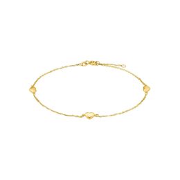 Fu&szlig;kette Amor "Golden Anklet", gold (goldfarben), Fu&szlig;ketten, Damen, Gelbgold 375, Fu&szlig;kette