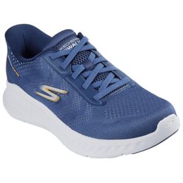 Slip-On Sneaker Skechers "GO WALK NOW-PAYTON", Herren, Gr. 40, blau (navy), Textil, Schuhe Slip-On Sneaker, Trainingsschuh, Schn&uuml;rschuh mit Handsfree Slip-ins