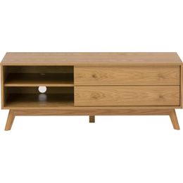 TV-Board WOODMAN "Bj&oacute;rgvin", braun (eiche, eichefarben), B:130cm H:50cm T:45cm, Sideboards, TV-Board, Breite 130 cm, im schlichten skandinavischen Design, FSC