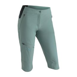 Outdoorhose Maier Sports "Inara slim Capri Vario", Herren, Gr. 50, Normalgr&ouml;&szlig;en, blau (mittelblau), 90% Polyamid, 10% Elasthan, Hosen Outdoorhose, Damen Wanderhose, elastische Funktionshose mit 4 Taschen, Slim Fit