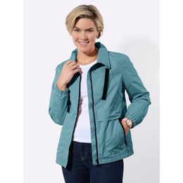 Langjacke Classic Basics, Damen, Gr. 36, ozean, 100% Polyester, unifarben, Jacken Langjacke