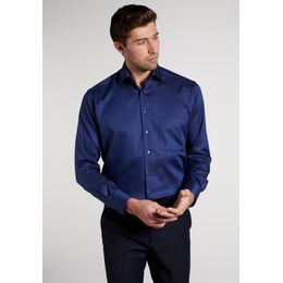 Langarmhemd Eterna "COMFORT FIT", Herren, Gr. 48, Normalgr&ouml;&szlig;en, blau (navy), Twill, 100% Baumwolle, normal, Manschette, Hemden Langarmhemd, NON IRON (b&uuml;gelfrei)