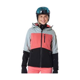 Skijacke Killtec "KSW 277 WMN SKI JCKT", Damen, Gr. 50, hellblau, Obermaterial: 100% Polyester;Futter: 100% Polyamid;F&uuml;llung: 100% Polyester, Jacken Skijacke, Wasserdichte Damenjacke mit Schneefang, verstellbar und atmungsaktiv