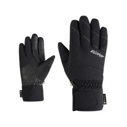 Skihandschuhe Ziener "KATIMA-Z GTX glove lady", Damen, Gr. 6, schwarz, Materialmix, Handschuhe Skihandschuhe