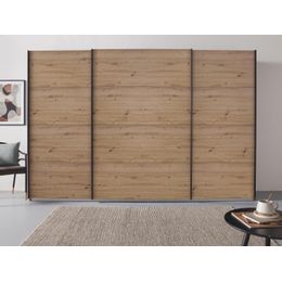 Schwebet&uuml;renschrank Rauch "Kleiderschrank Schrank Garderobe W&auml;scheschrank Ankleide OTELI", braun (eiche artisan), B:315cm H:229cm T:68cm, Holzwerkstoff, Schr&auml;nke, Schwebet&uuml;renschrank, schlichte Dekor- oder Hochglanz-Front, viel Stauraum MADE IN GERMANY