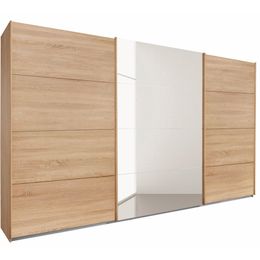 Schwebet&uuml;renschrank Rauch "Kleiderschrank Schrank Garderobe Schlafzimmerschrank TUBONA", braun (struktureichefarben hell), B:360cm H:230cm T:62cm, Holzwerkstoff, Schr&auml;nke, Schwebet&uuml;renschrank, inkl. Schubkasteneinsatz und zus&auml;tzlichen Einlegeb&ouml;den MADE IN GERMANY