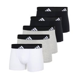 Trunk adidas Sportswear "Active Flex Cotton", Herren, Gr. XXL, 917,, Single Jersey, Obermaterial: 95% Baumwolle, 5% Elasthan, k&ouml;rpernah, Unterhosen Trunk, Multipack, elastisch, Logo-Bund, ohne Eingriff