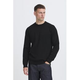 Strickpullover Blend "BHBRANKO CREW KNIT", Herren, Gr. M, schwarz beauty, Strick, Obermaterial: 60% Wolle, 40% Nylon, unifarben, regular fit normal, Rundhals, B&uuml;ndchen, Pullover Strickpullover, Wollmischung, regular fit