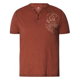 T-Shirt Jan Vanderstorm "T-Shirt GODBERT", Herren, Gr. L, rot, Obermaterial: 100% Baumwolle CO., Shirts T-Shirt