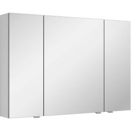Spiegelschrank SAPHIR "3980", wei&szlig; (wei&szlig; seidenglanz), B:100cm H:68,2cm T:17,6cm, Schr&auml;nke, Spiegelschrank, vormontiert