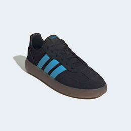 Sneaker adidas Sportswear "BARREDA DECODE", Herren, Gr. 45, core schwarz, lucid aquamarine, gum5, Leder, Textil, Schuhe Sneaker, inspiriert vom Design des adidas handball spezial