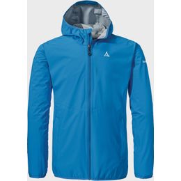 Sch&ouml;ffel Outdoorjacke SCH&Ouml;FFEL "Jacket Style Migandi MNS", Herren, Gr. 58, blau (8275, blau), Oberstoff: 100% Polyester; (Membran: Thermoplastisches Polyurethan), regular fit, hoch geschlossener Ausschnitt, Jacken Outdoorjacke