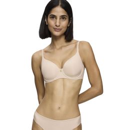 B&uuml;gel-BH Triumph "Body Make-Up Essentials", Damen, Gr. 80, Cup C, beige, Microtouch, Obermaterial: 45% Polyester, 40% Polyamid, 15% Elasthan, Basic, BHs B&uuml;gel-BH, leicht, gl&auml;nzend, weiche Einlagen