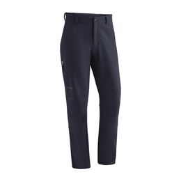 Funktionshose Maier Sports "Herrmann", Herren, Gr. 31, Kurzgr&ouml;&szlig;en, blau (dunkelblau), 91% Polyamid, 9% Elasthan, Hosen Funktionshose, warme Herren Outdoorhose, robuste Wanderhose, Regular Fit