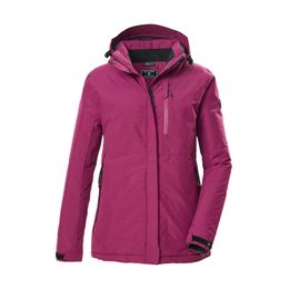 Funktionsjacke Killtec "KOW 225 WMN JCKT", Damen, Gr. 42, dunkelros&eacute;, Obermaterial: 100% Polyester;Futter: 100% Polyester;F&uuml;llung: 100% Polyester, Jacken Funktionsjacke, Atmungsaktive, wind- und wasserdichte Damenjacke, abnehmbare Kapuze