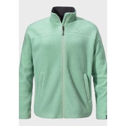 Sch&ouml;ffel Fleecejacke SCH&Ouml;FFEL "CIRC Fleece Jk Style Purga WMS", Damen, Gr. 38, 6305, gr&uuml;n, Oberstoff: 100% Polyester, relaxed fit, hoch geschlossener Ausschnitt, Jacken Fleecejacke
