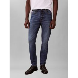 Slim-fit-Jeans Calvin Klein Jeans, Herren, Gr. 33, L&auml;nge 34, schwarz irving, Denim/Jeans, Obermaterial: 70% Baumwolle, 29% Polyester, 1% Elasthan, gerade, unten schmal lang, Jeans Slim-fit-Jeans, slim fit