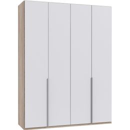 Kleiderschrank wimex "New York", wei&szlig; (struktureichefarben hell, front wei&szlig;), B:180cm H:236cm T:58cm, Schr&auml;nke, Kleiderschrank, in vielen Breiten, 208 oder 236cm hoch