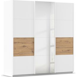 Schwebet&uuml;renschrank Rauch "Kleiderschrank Schrank Garderobe Ankleide Schlafzimmerschrank CORTONA", wei&szlig; (alpinwei&szlig;, eiche artisan), B:203cm H:210cm T:62cm, Holzwerkstoff, Schr&auml;nke, Schwebet&uuml;renschrank, inkl. Inneneinteilung, 2 Stoffboxen extra Einlegeb&ouml;den MADE IN GERMANY