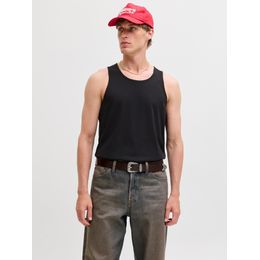 Jack & Jones Muscleshirt JACK & JONES "JJEORGANIC BASIC TANKTOP NOOS", Herren, Gr. XL, schwarz, Jersey, Obermaterial: 100% Baumwolle, unifarben, normal, Rundhals, Shirts Muscleshirt, Baumwolle, Rundhalsausschnitt