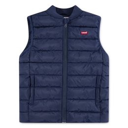 Steppweste LEVI'S KIDS "LVB LIGHTWEIGHT VEST", Jungen, Gr. 16 (176), marineblaus, Web, Obermaterial: 100% Polyester, bestickt, unifarben, normal h&uuml;ftbedeckend, Rundhals, Westen Steppweste, for Boys
